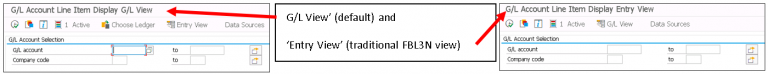 FBL3N – G/L Account Line Items Report has been replaced by the new ...