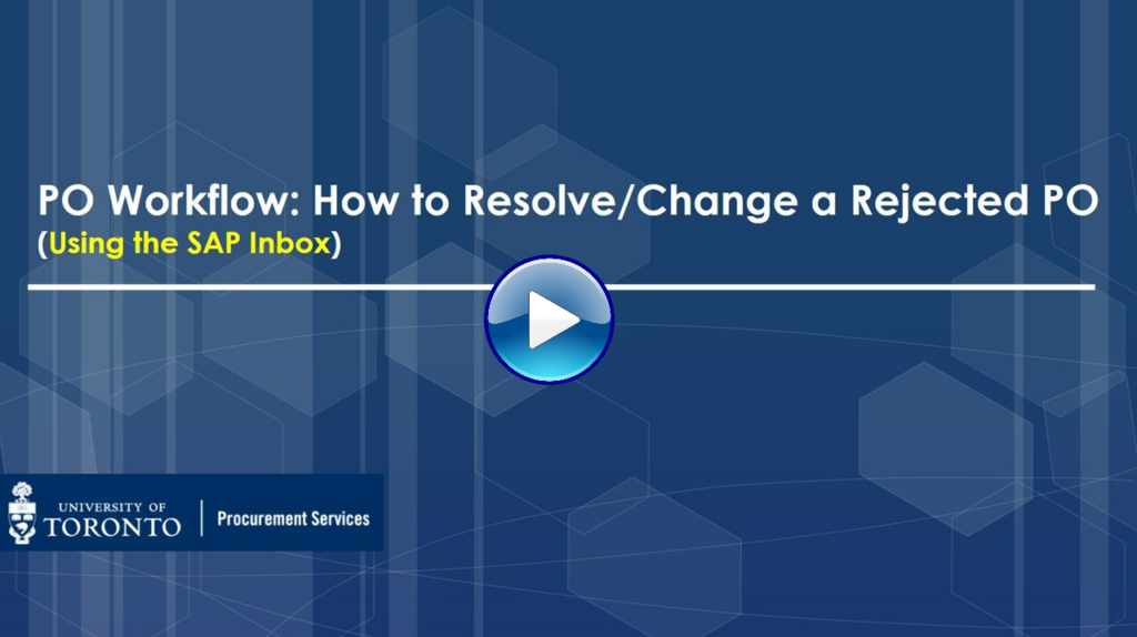 PO Workflow - title page - Financial Services