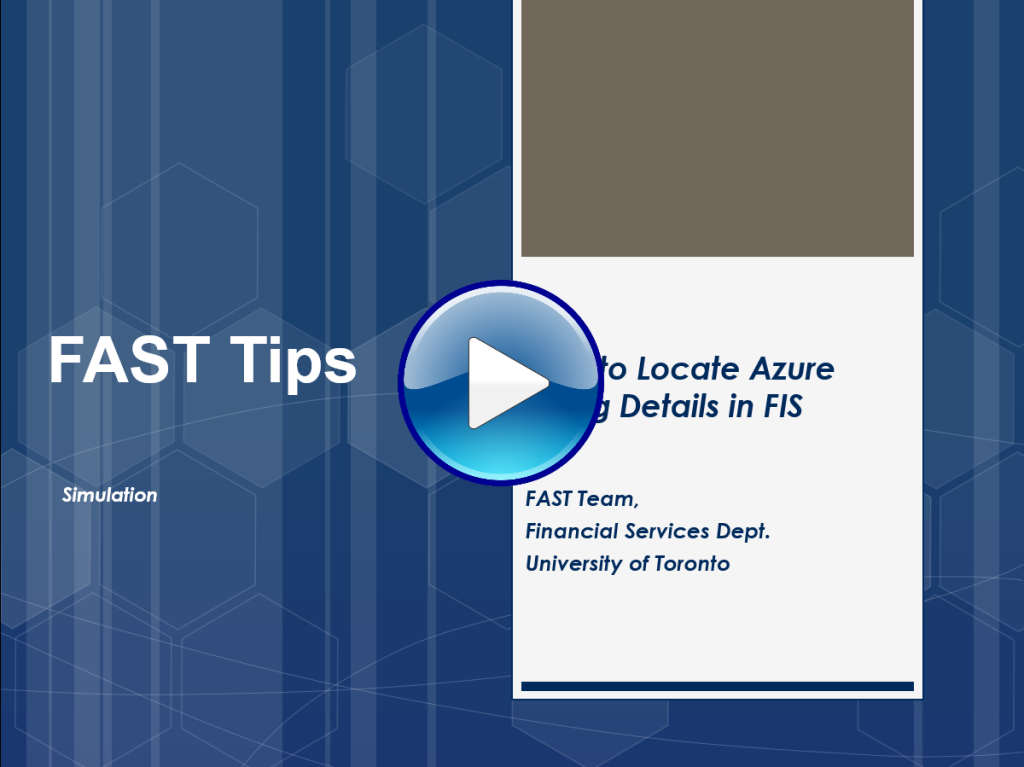 SIMULATION: How to Display Azure Billing Details in FIS - Financial ...