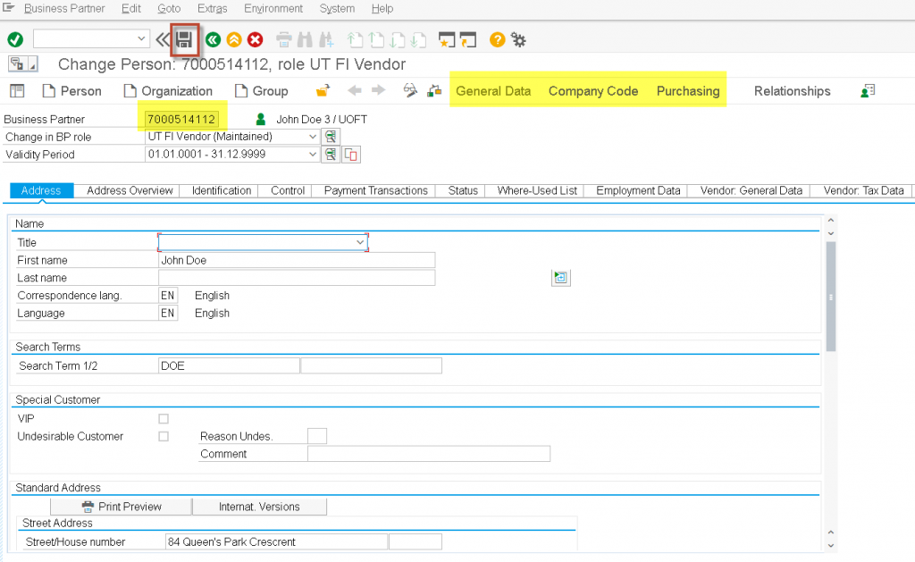 S4 HANA Business Partner – Change & Create Accounts Payable Vendor ...