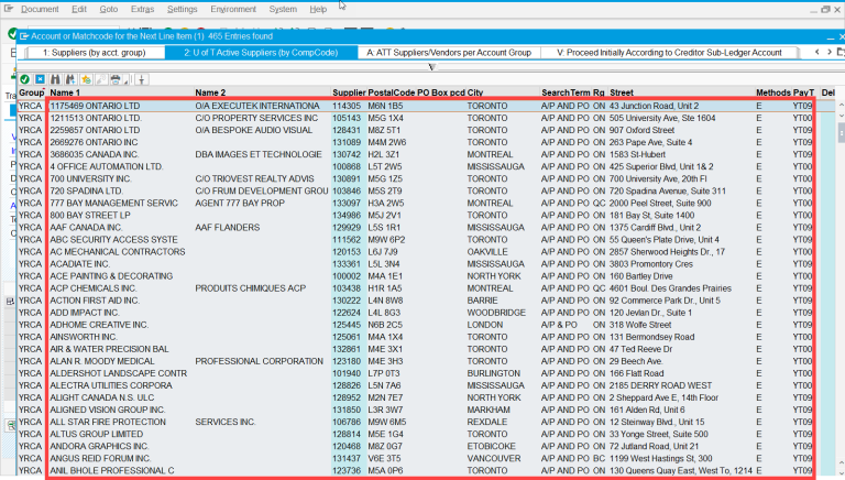 How can I find a list of EFT vendors? - Financial Services