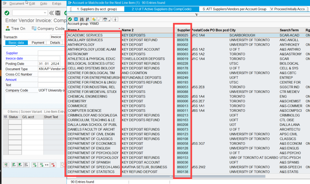 ref deposit - list - Financial Services